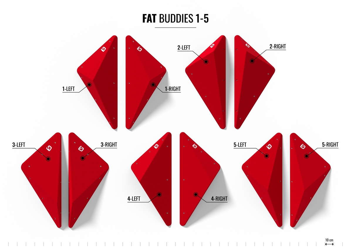 Fat Buddy 2 Left | Reset | climb-holds.com