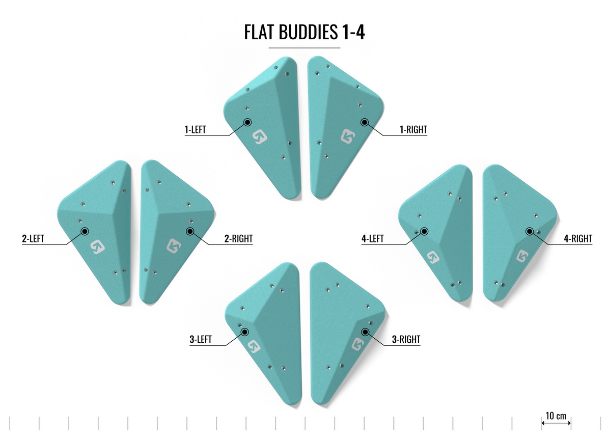 Flat Buddy 1 Right | Reset | climb-holds.com
